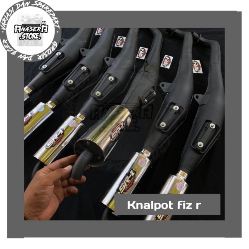 Hitam Original SR-1 ท้องสีดํา fiz r racing ท่อไอเสียมาตรฐาน fiz r ...