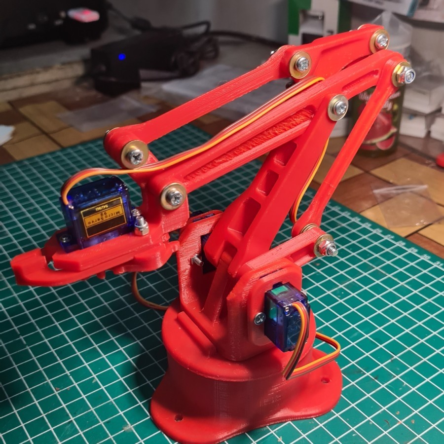 ชุดแขนหุ่นยนต์ Arduino + เซอร์โวประกอบ - Z3D | Shopee Thailand