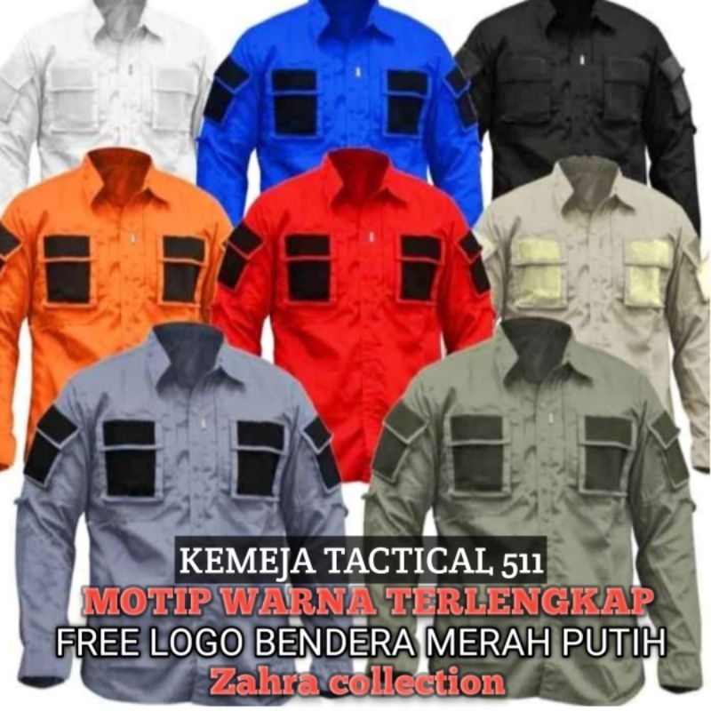 เสื้อ KEMEJA Pdl 511 PREMIUM TACTICAL [ซีรีส์ 8 สี] | Shopee Thailand