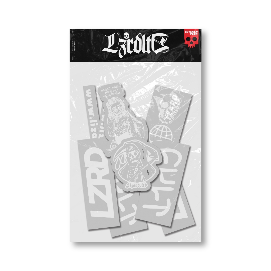 (LZRD002) สติกเกอร์ใส Lzrd สําหรับติดกรอบรถจักรยาน BMX 9 ชิ้น (DEATH ...