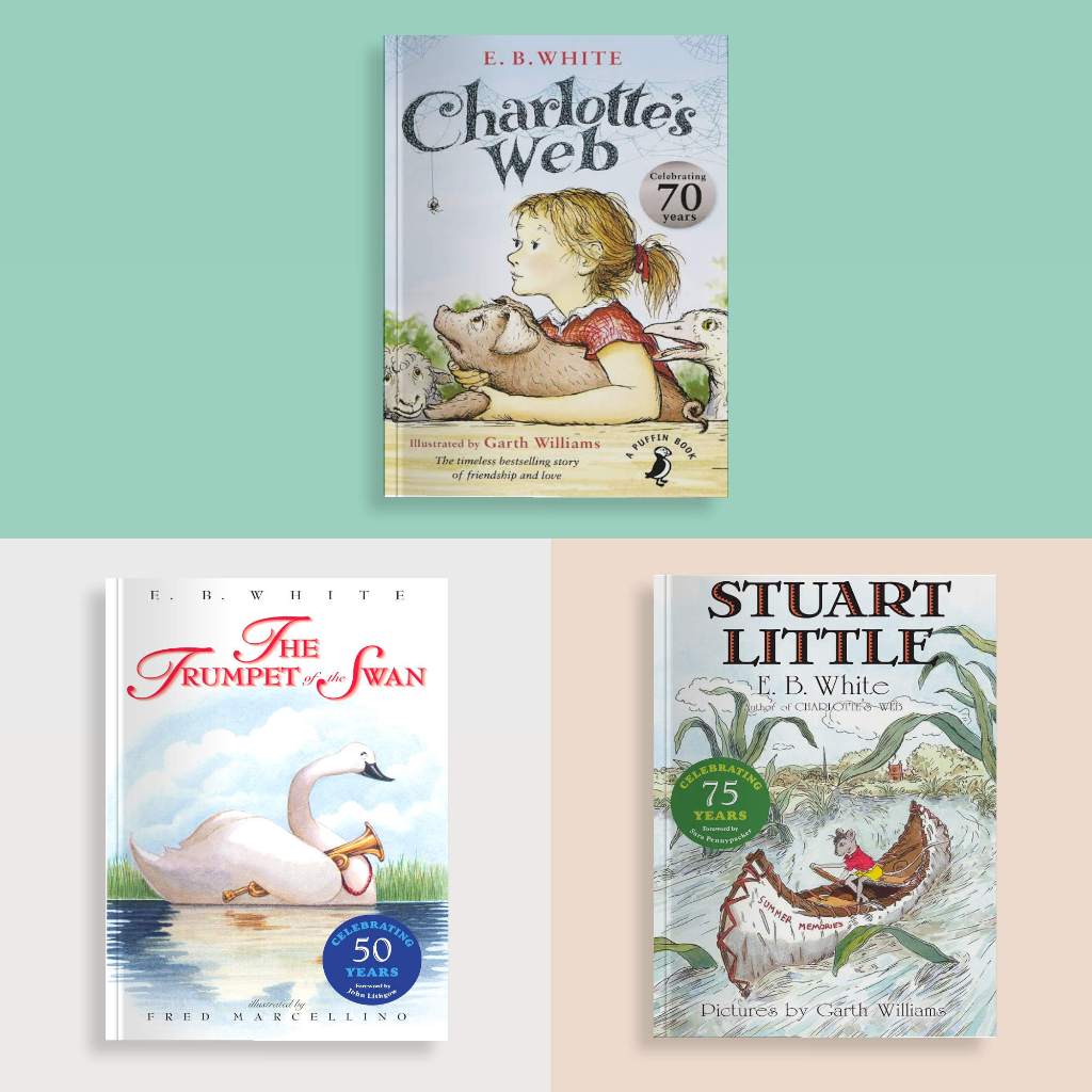 ส. ข. หนังสือสีขาว คลาสสิก Favorites (Charlottes Web, the Trumpet of ...