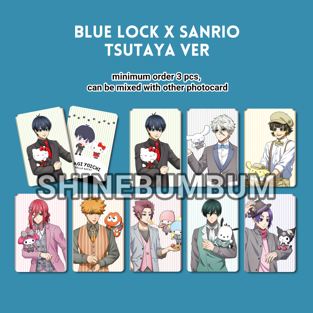 Photocard Blue Lock X Sanrio ver 2 (Tsuaya ver) | Shopee Thailand