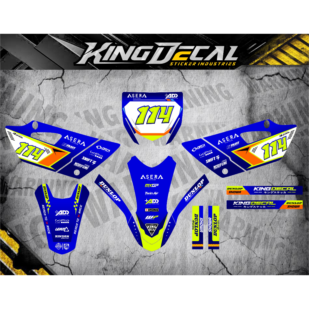 รูปลอก YZ 85 ใหม่ CUSTOME DECAL YZ 85 FULL BODY DECAL YZ 160 | Shopee Thailand