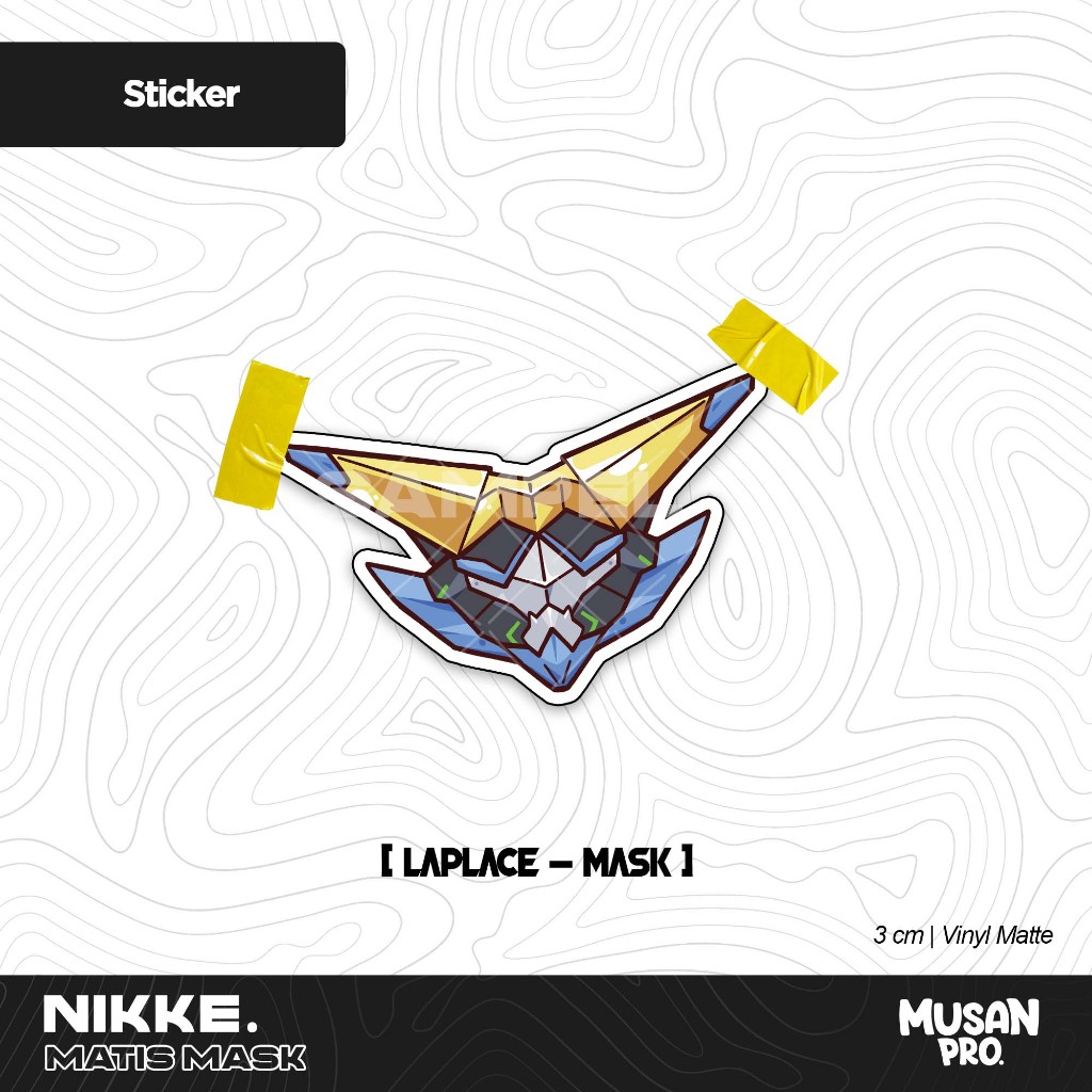 สติ๊กเกอร์ NIKKE MATIS SQUAD MASK - วาง - Maxwell - Drake - Fan Merch ...