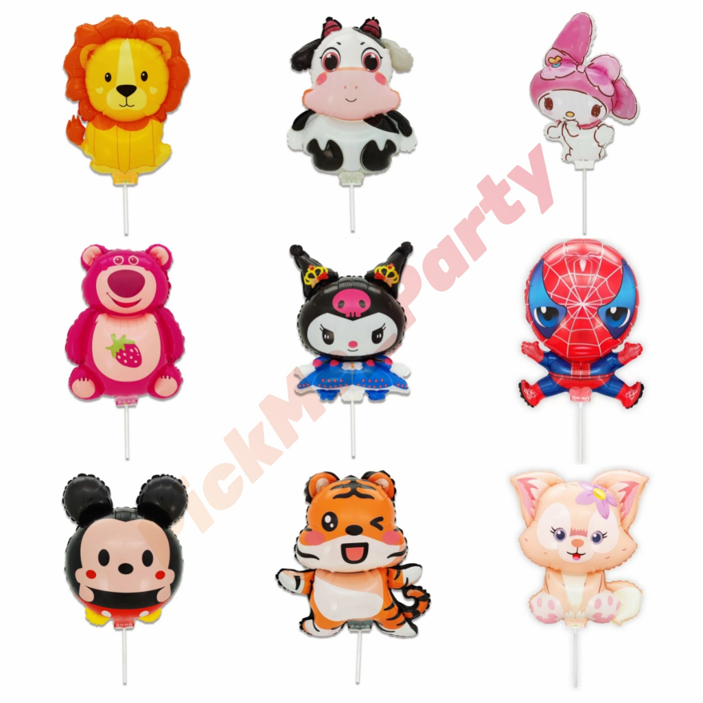 Animal CHARACTER BALLOONS + STICK | Shopee Thailand