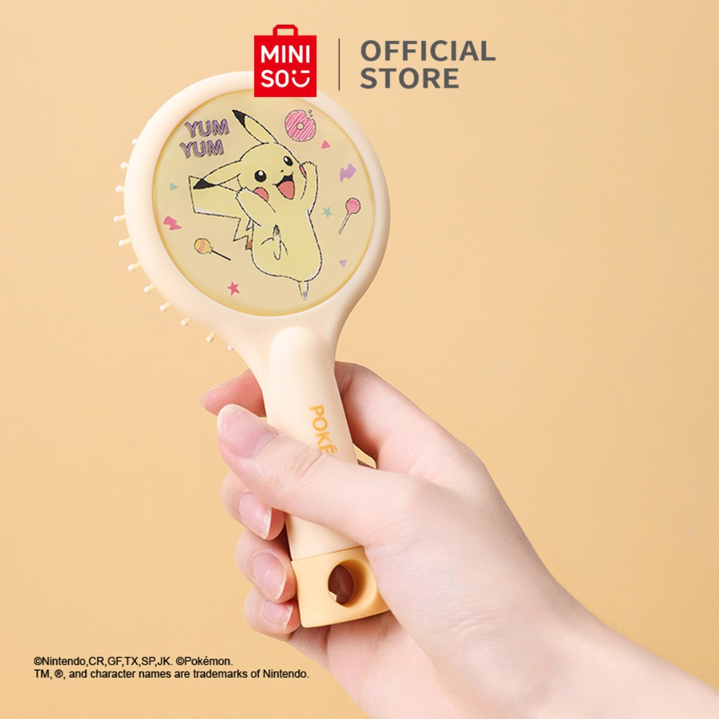 Miniso X Pokémon Pokemon หวีผมนวด Pikachu นวดแปรงผมหวี | Shopee Thailand