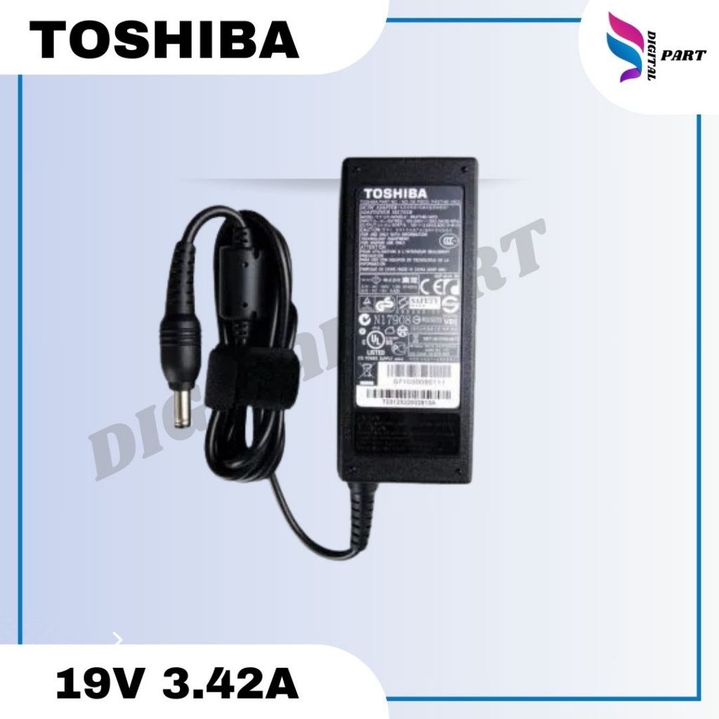 อะแดปเตอร์ชาร์จแล็ปท็อป Toshiba ของแท้ L630 L640 L650 L655 A200 19V 3 ...