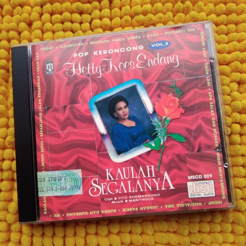 แผ่น Cd HETTY KOES ENDANG (POP KERONCONG VOL.3) | Shopee Thailand