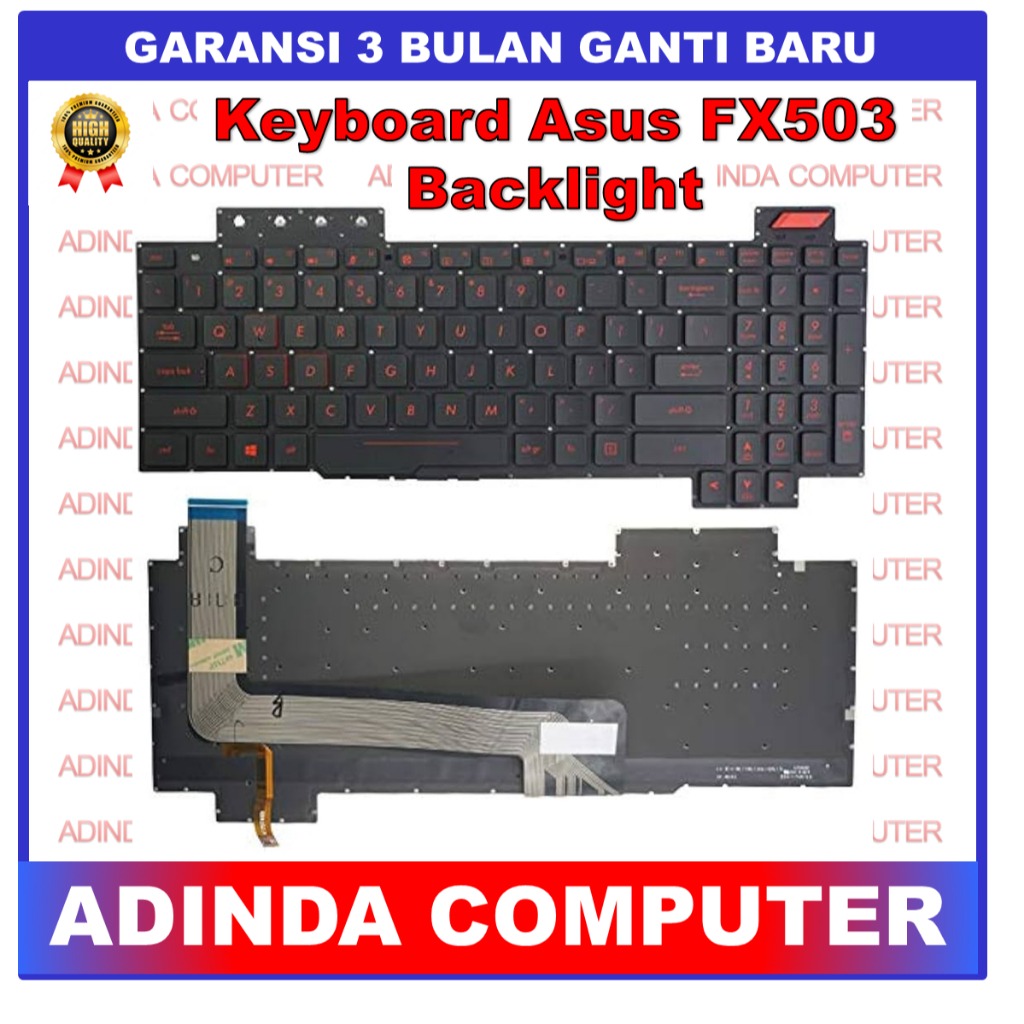 Asus TUF FX503 FX503V FX503VD FX503VM คีย์บอร์ดแบ็คไลท์ | Shopee Thailand