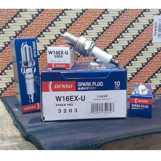 หัวเทียนรถยนต์ Denso W16EX-U สําหรับ KIJANG, STARLET, CARRY, FUTURA ...