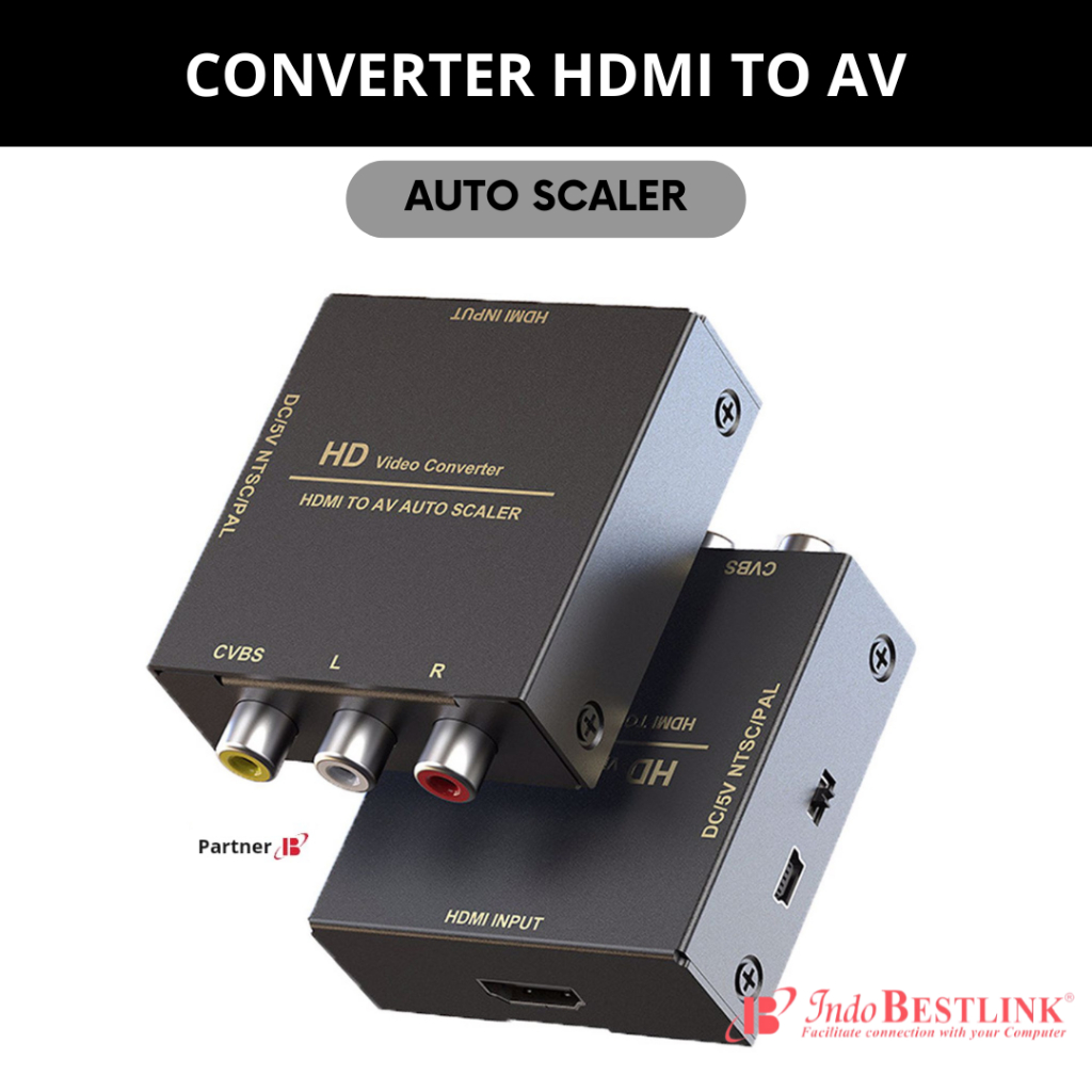 ตัวแปลง Hdmi เป็น RCA (CVBS) Hdmi เป็น AV Auto Scaler | Shopee Thailand