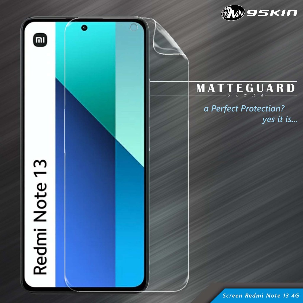 9skin Matte Guard Ultra Screen/Back Xiaomi Redmi Note 13 4G | Shopee ...
