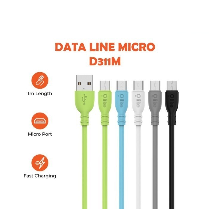 Olike D311M D311M สายชาร์จข้อมูลใหม่ชาร์จเร็ว 2.1A | Shopee Thailand
