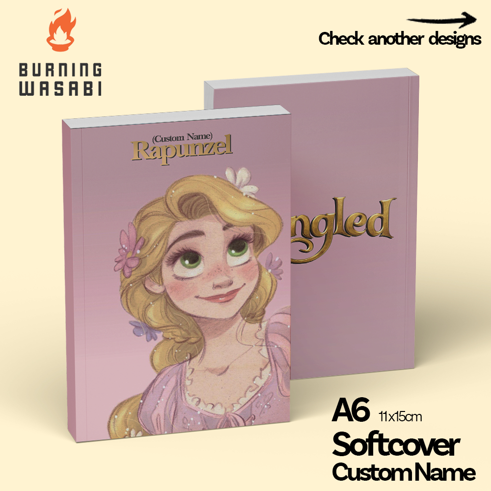 Pocket Book Pocket Notebook Princess Rapunzel Disney Tangled Softcover ...