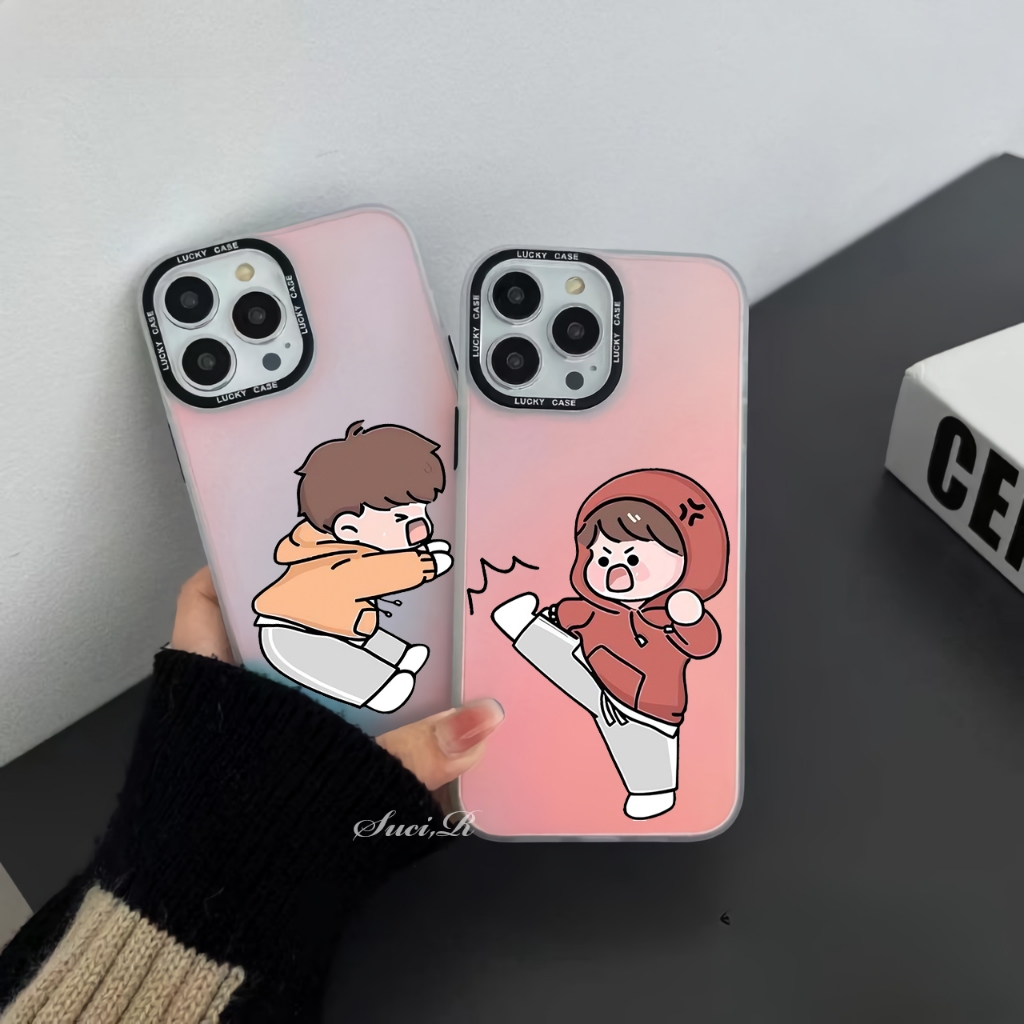 Ps-k134 กรณีคู่โฮโลแกรมประเภท iphone 11 11pro 11promax 12 12pro ...