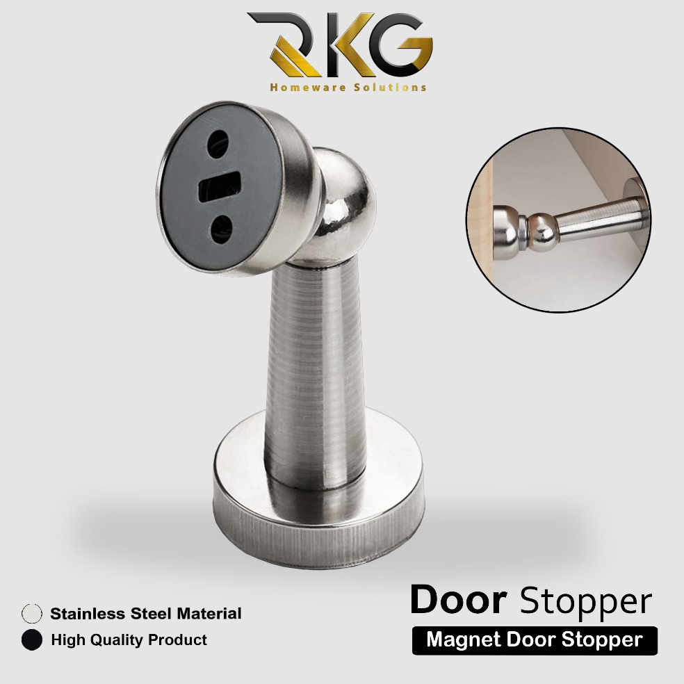 11brand Door Stop Stainless l ที ่ วางประตูแม ่ เหล ็ ก l ตัวกั ้ นประตู Safety Stopper | Shopee ...