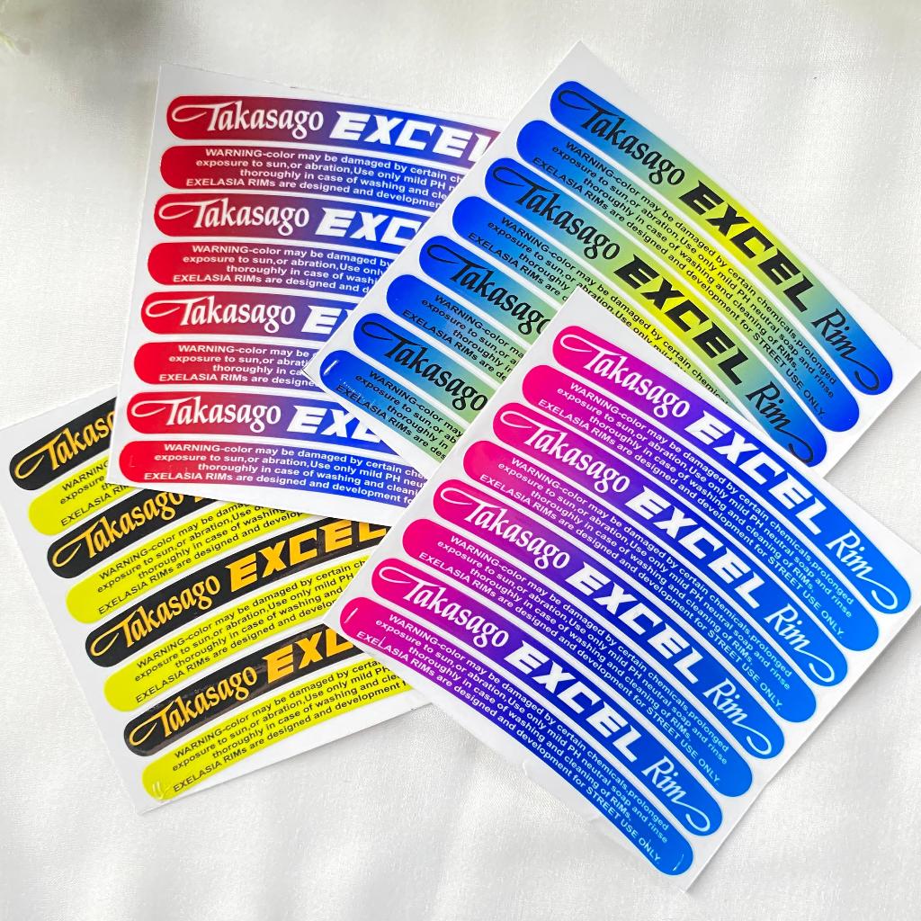 รายชื่อ Takasago Excel Asia Print Rims Sticker Material UV Print Glossy ...