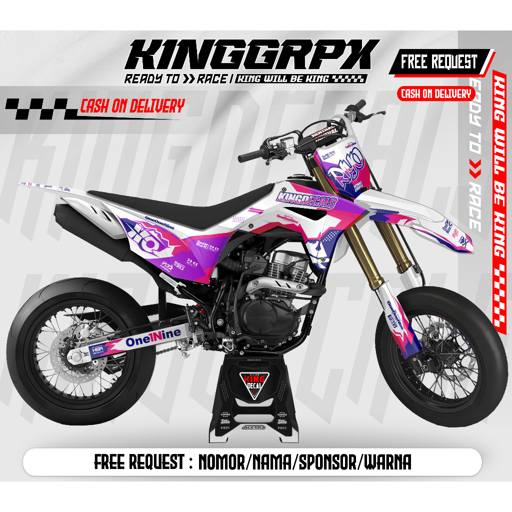 สติ ๊ กเกอร ์ รูปลอก CRF 150 L FULL BODY/DECAL CRF 150/DECAL STICKER ...