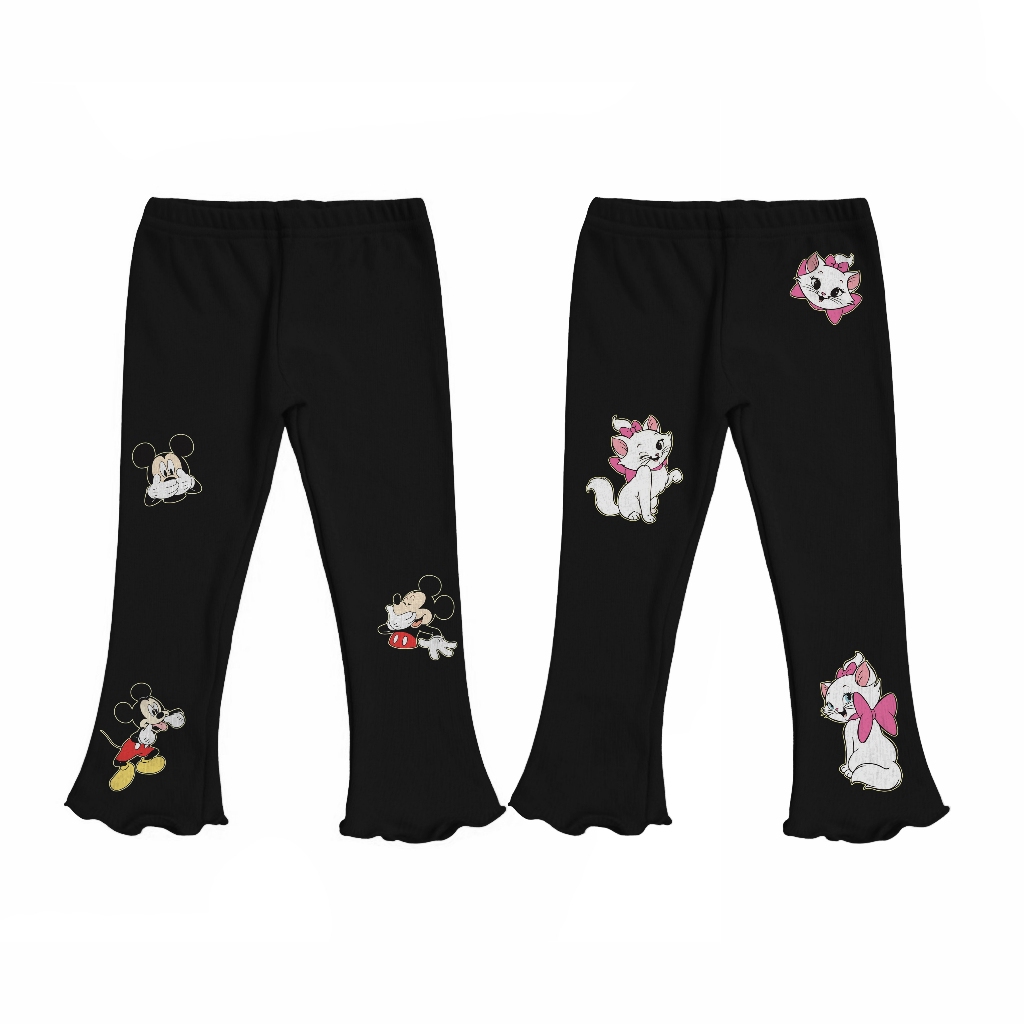 Hitam Kofu KIDS - เลกกิ ้ งเด ็ ก Disney, Mickey Mouse & Marie Cat ภาพ ...