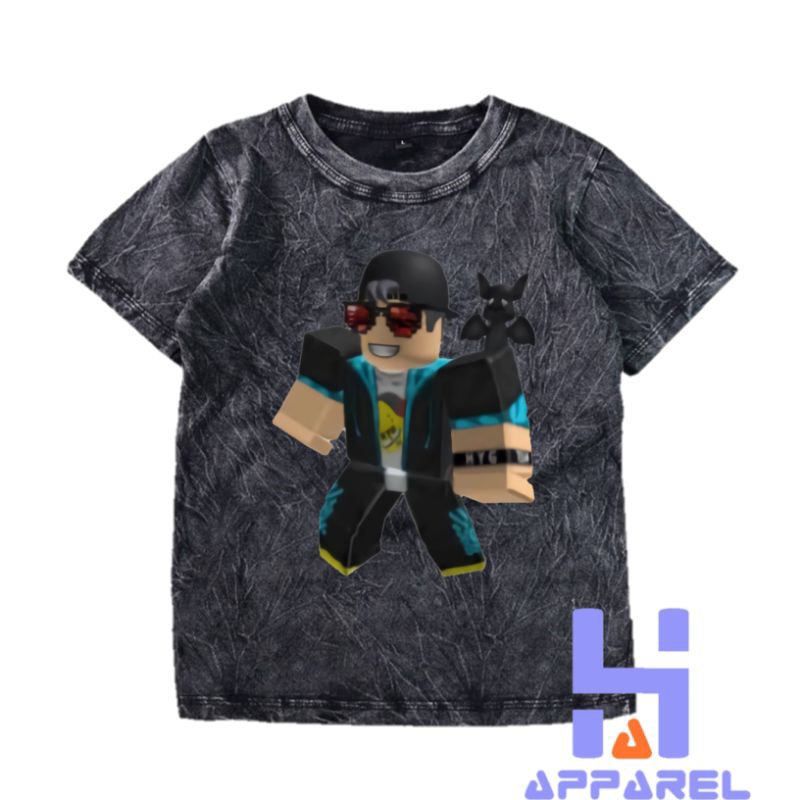 CHILDRENS CLOTHING WASHED HAYOGO ROBLOX YOUTUBER เสื้อยืด | Shopee Thailand