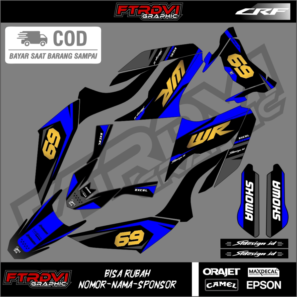 รูปลอก WR155 Full Body Variation Decal WR Supermoto รถจักรยานยนต์สติกเก ...