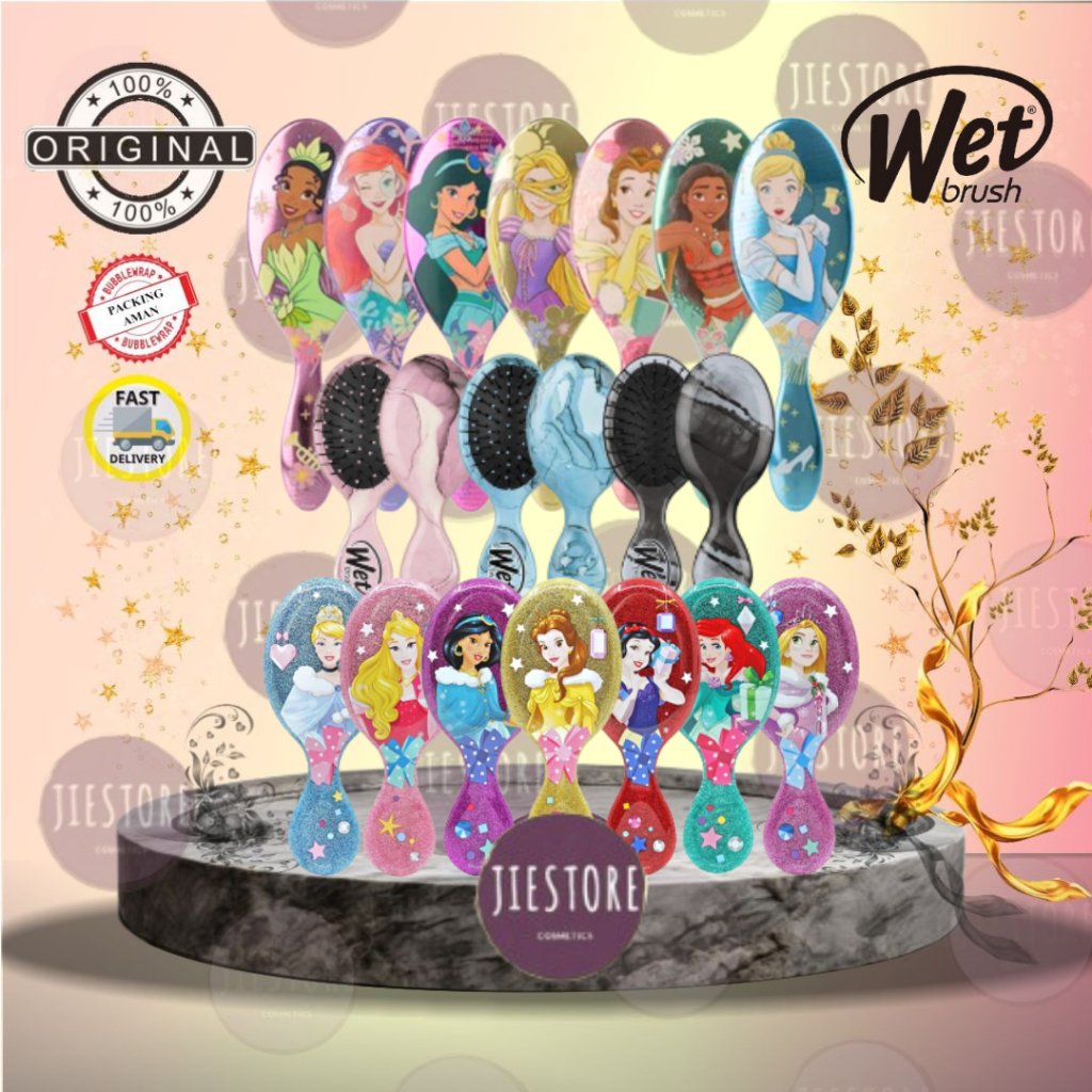 The WET BRUSH Detangler Ori/Disney Princess /Squirt/Flex Dry/Pop n Go ...