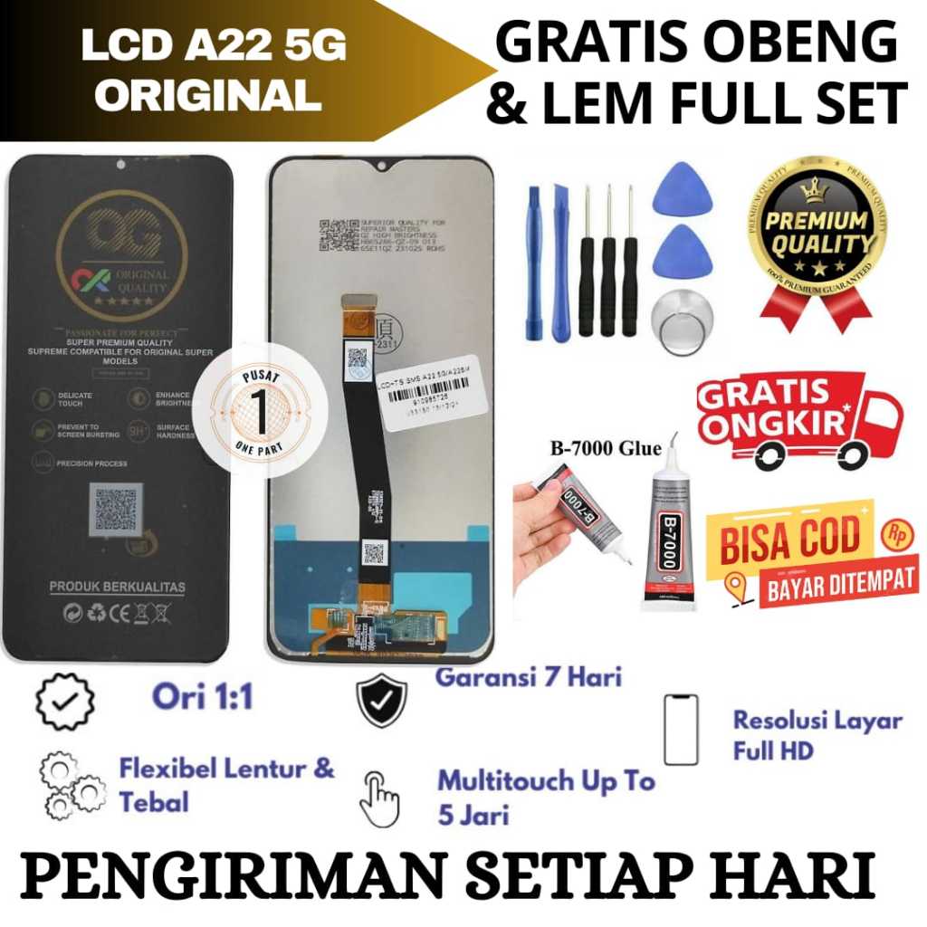 Original Samsung A22 5G Touchscreen Lcd FullSet / Original Samsung A22 ...