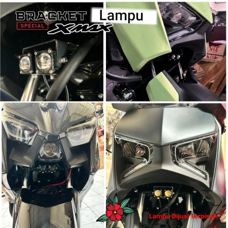 ขายึด ขายึด/สปอตไลท์ใต้สามเหลี่ยม pnp All Yamaha Xmax, cb150x D2 X1 RX1 ...