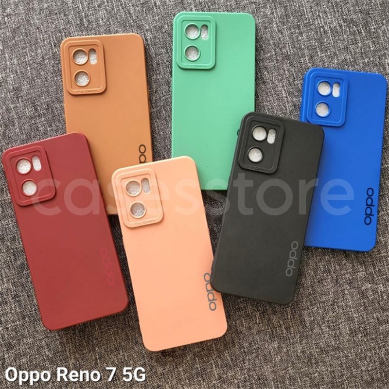 Oppo RENO 7 5G MACAROON CASE PRO CAMERA SILICONE MATTE EDGE CASING ...