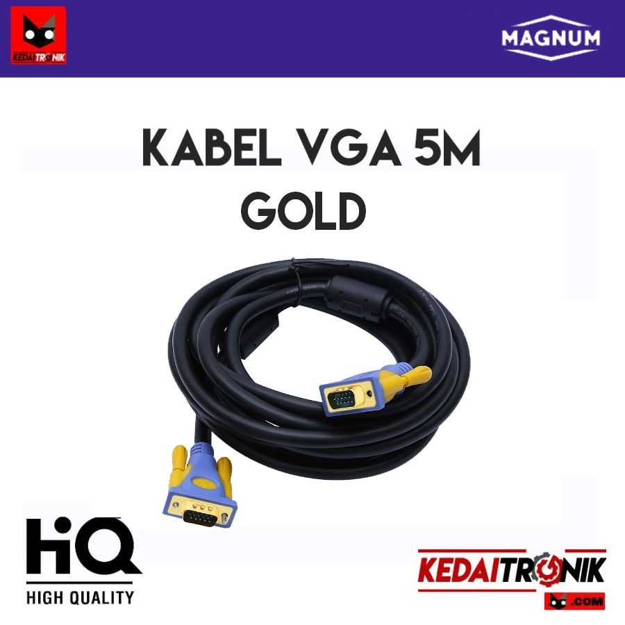 Vga สายชาย 5M GOLD VGA 5 เมตร Magnum คุณภาพสูง ORI VGA 5M GOLD | Shopee Thailand