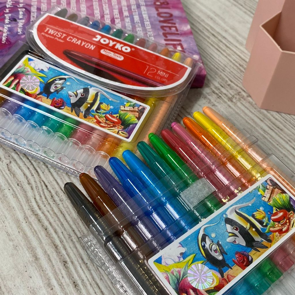 Krayon TWIST Tiedye MINI เนื้อหา 12 ชิ้น & 24 ชิ้น KR-1388 karayon ...