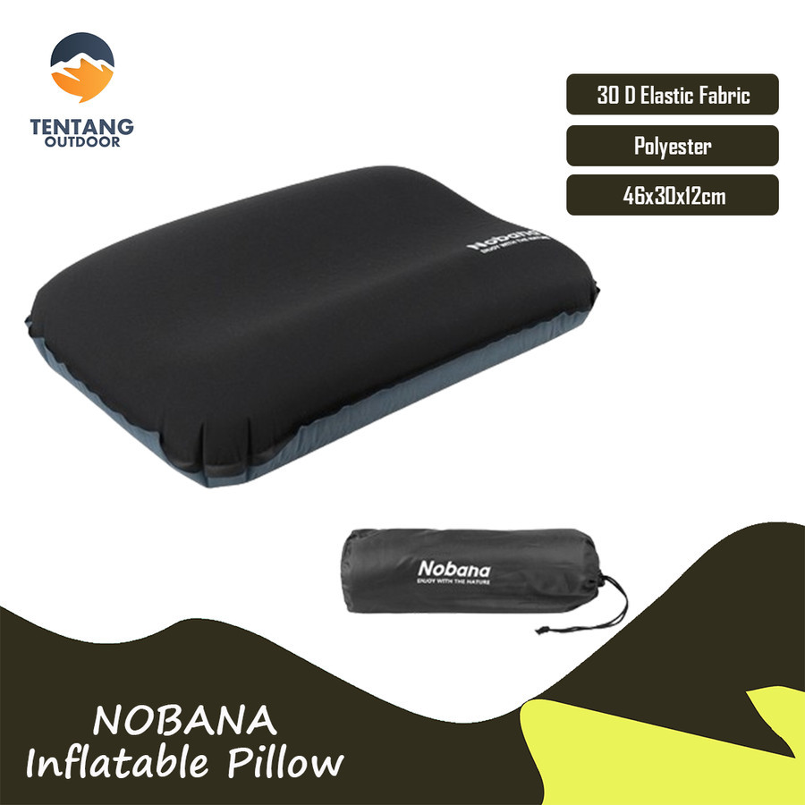 หมอนเป ่ าลม หมอนเป ่ าลม พับ NOBANA แบบพกพา หมอนลมกลางแจ ้ ง Camping Hiking | Shopee Thailand