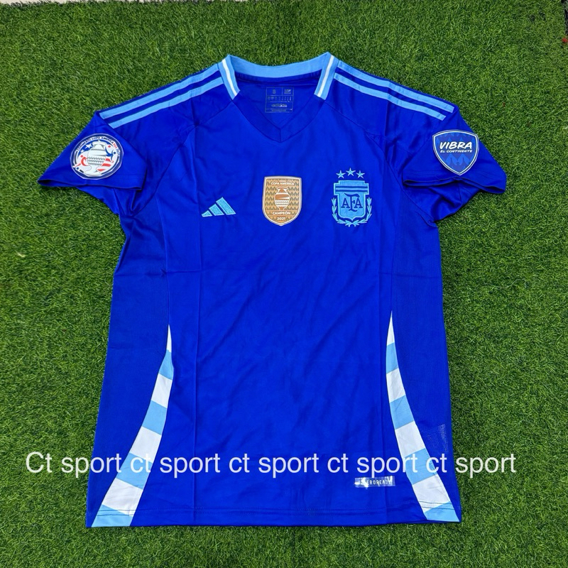 (full Patch copa America) jersey argentina away copa America 2024 ...