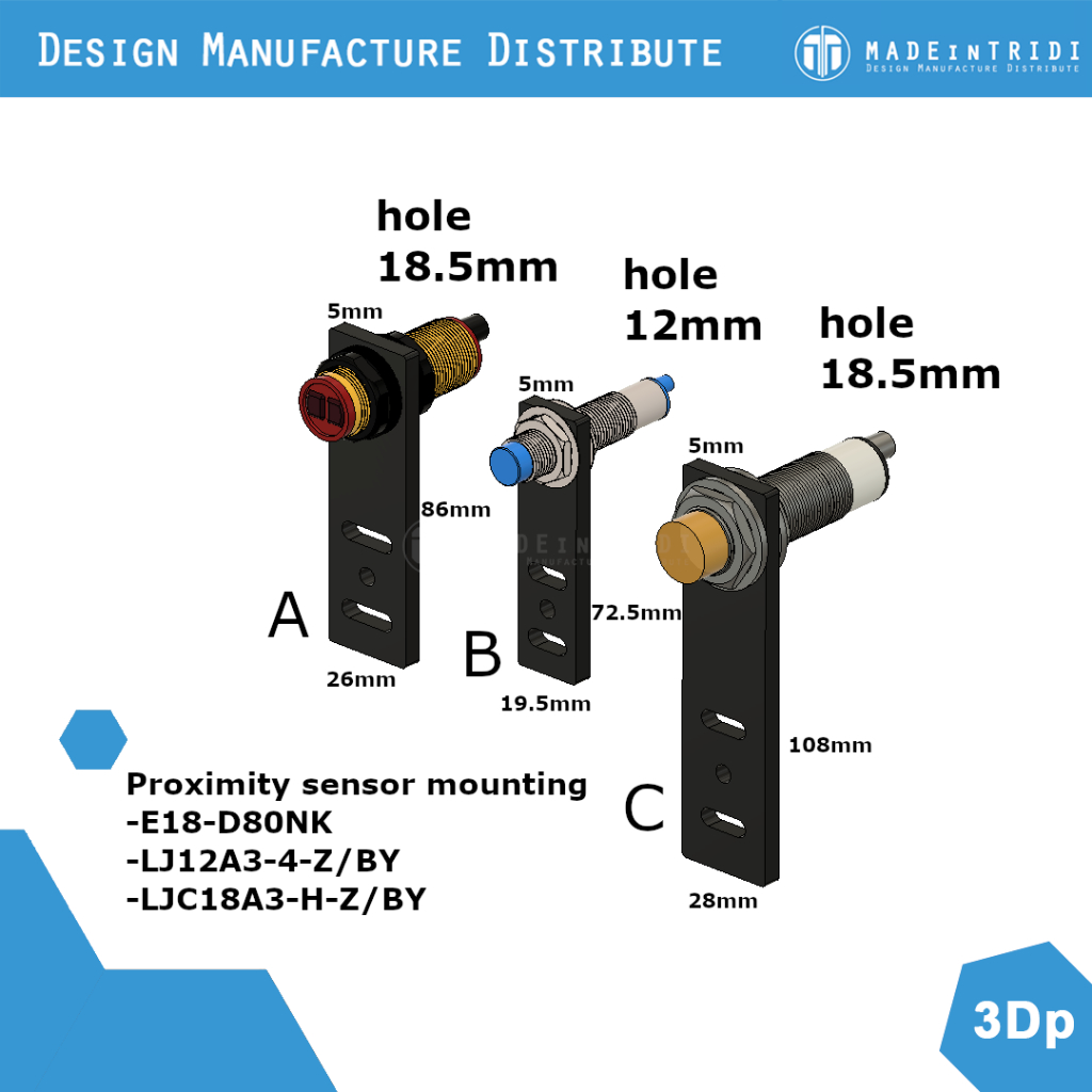 Proximity Switch Sensor Photoelectric Mounting Bracket ที่ยึด Proximity ...