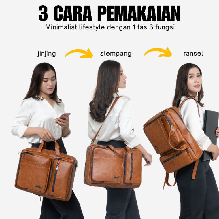 Severo Bag by Manjua Briefcase College Bag กระเป๋าแล็ปท็อปเหมาะกับแล็ป ...