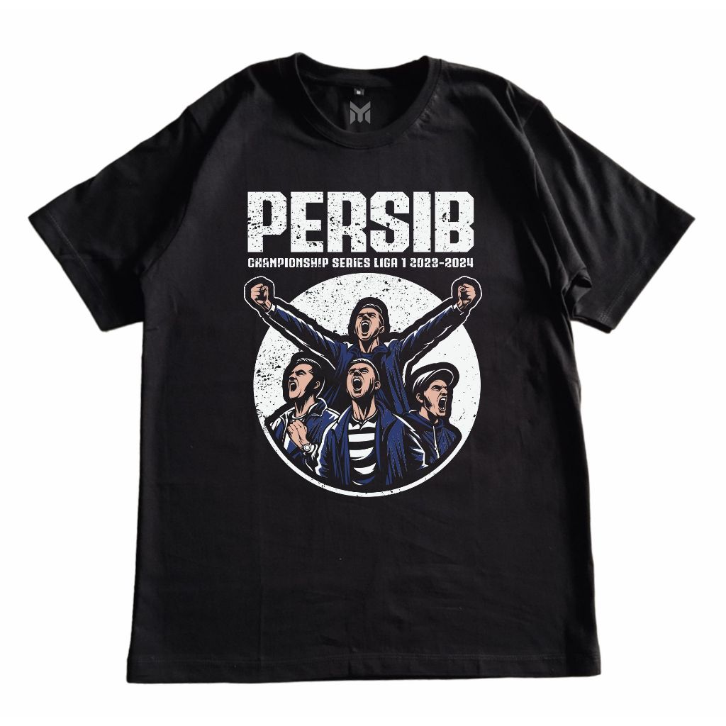 Persib CHAMPIONS SERIES 2023-2024 เสื้อยืดผู้ชาย BANDUNG CASUAL ULTRAS ...