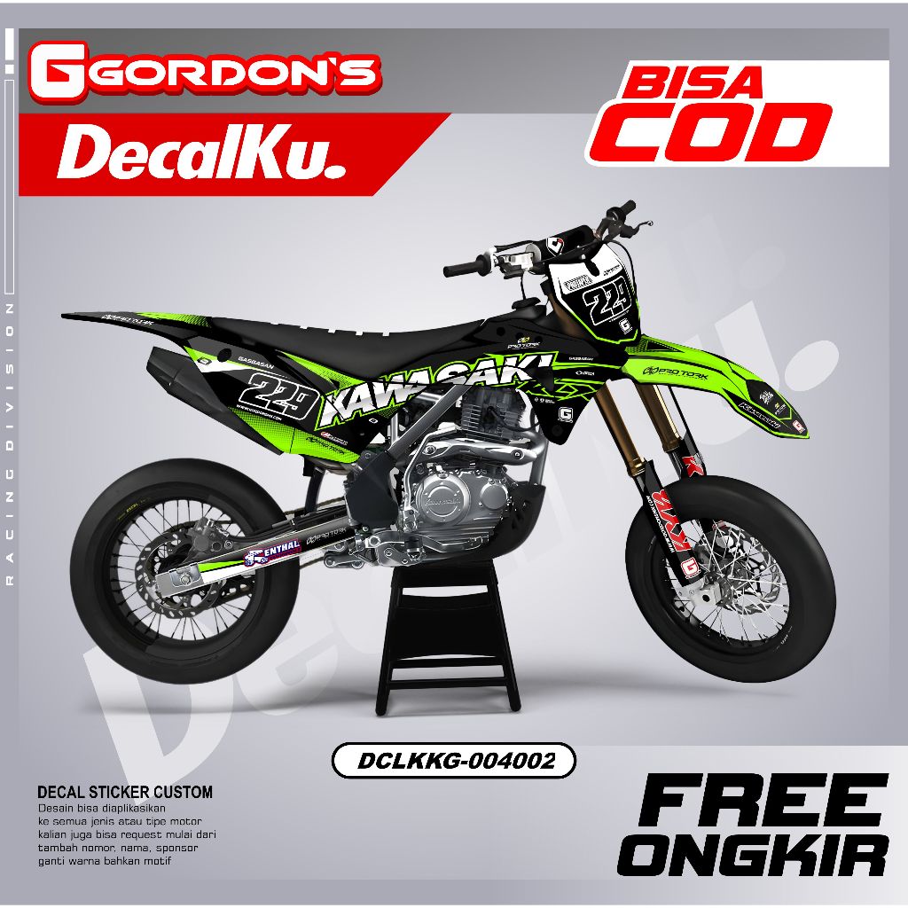 สติกเกอร์รูปลอก Klx Gordon Full Body สติกเกอร์ Custom Klx Gordon ...