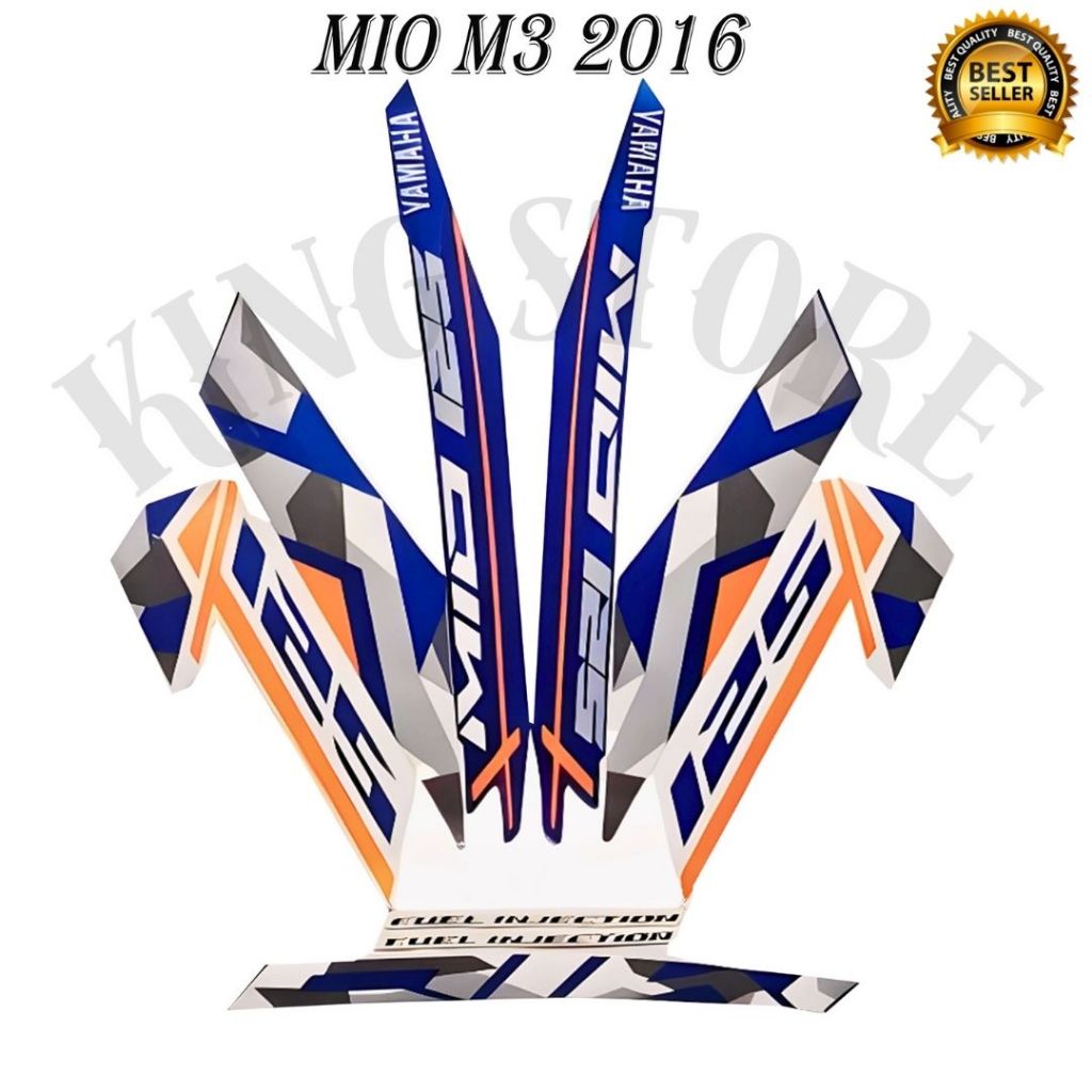 2016 Mio M3 Standard Striping Sticker - 2016 Mio M3 Standard Striping ...