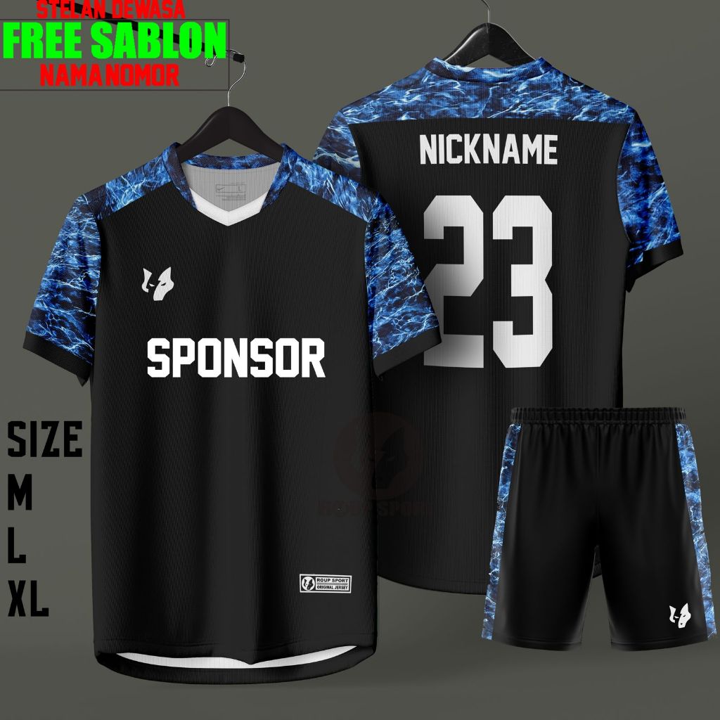 ฟรีชื่อ+โปรโมชั่นหมายเลขสําหรับ FOLLA ADULT FUTSAL FOOTBALL JERSEY ...