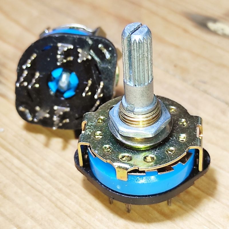 สวิตช์โรตารี 2 Pos ALPS JAPAN 826C ROTARY สวิทช์ 4PDT 4 เสา 2 โยน 2 ...