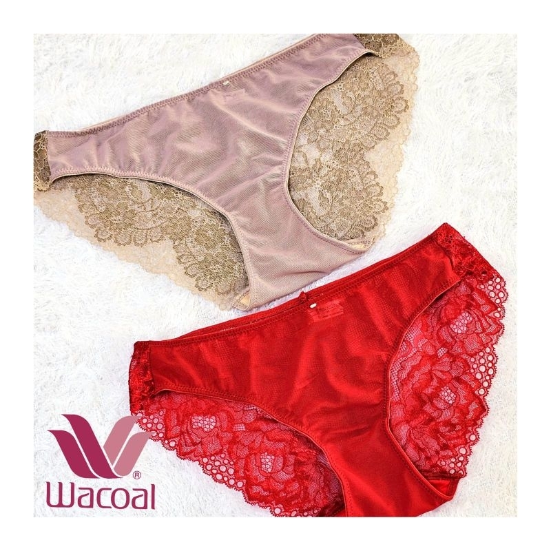 Merah กางเกงผู้หญิง WACOAL SEXY MINI CD กางเกง IP 4086m L สีแดงสีแดงลูกไม้ลูกไม้ IP4086 K35 ...