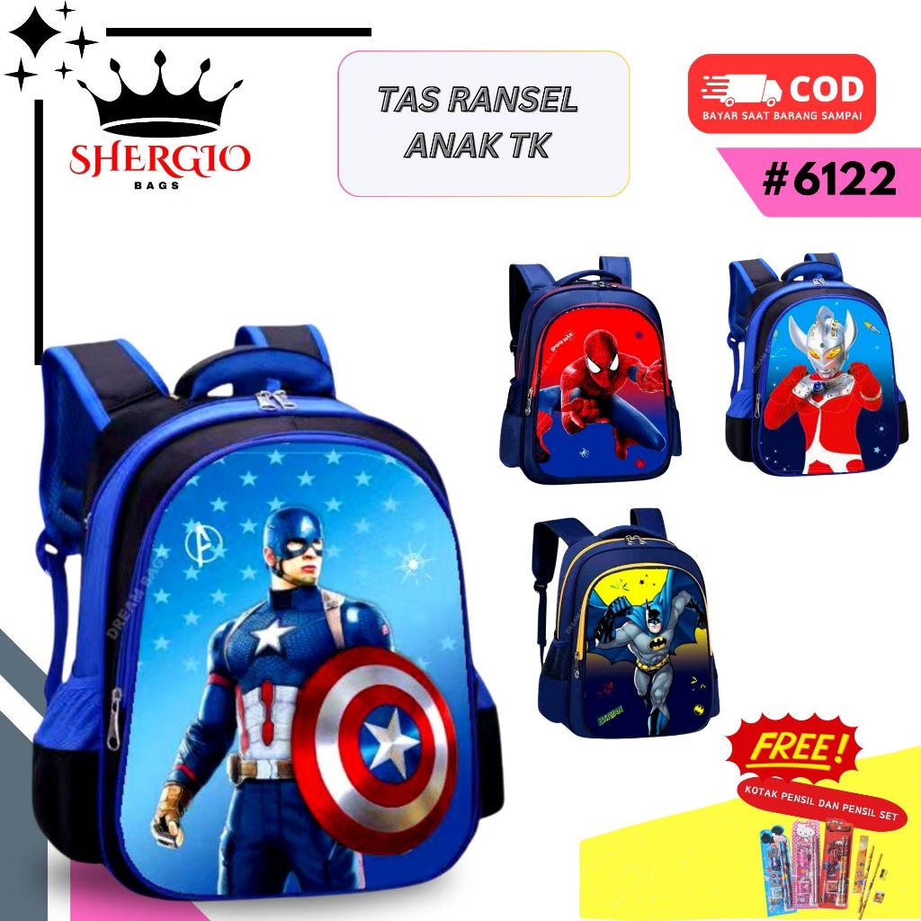 6122 - GIO BAGS Girls Trolley Backpack-Ransel School Bag For Girls (TK ...