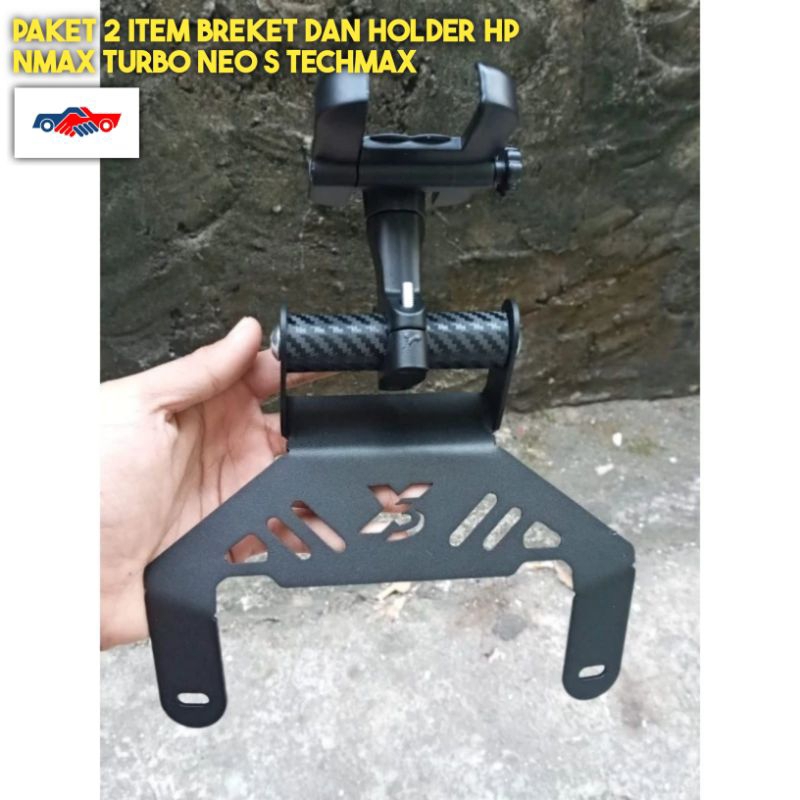แพ็คเกจ 2 รายการ ขายึด hp c1 NMAX TURBO NEO S TECHMAX x3 racing ...