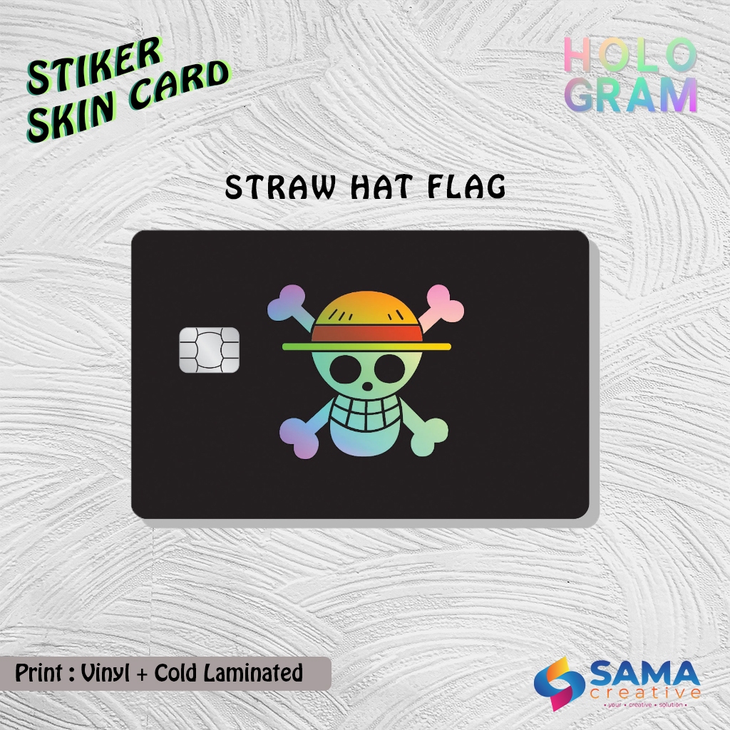 One Piece Pirates - HOLOGRAM Skin Card Sticker - Vinyl ATM Debit, บัตร ...
