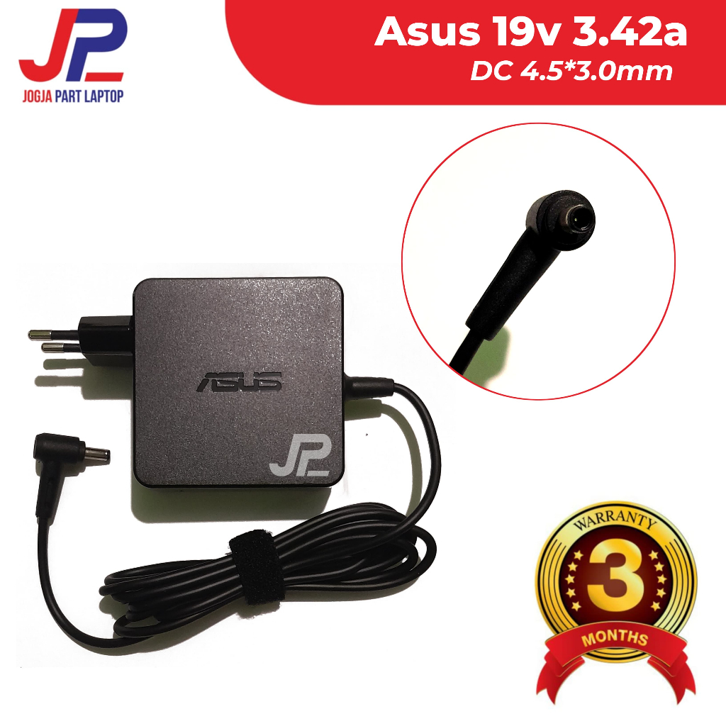 Asus Pro Laptop Charger ปลั๊กเข็มกลม 19v 3.42a DC 4530 | Shopee Thailand
