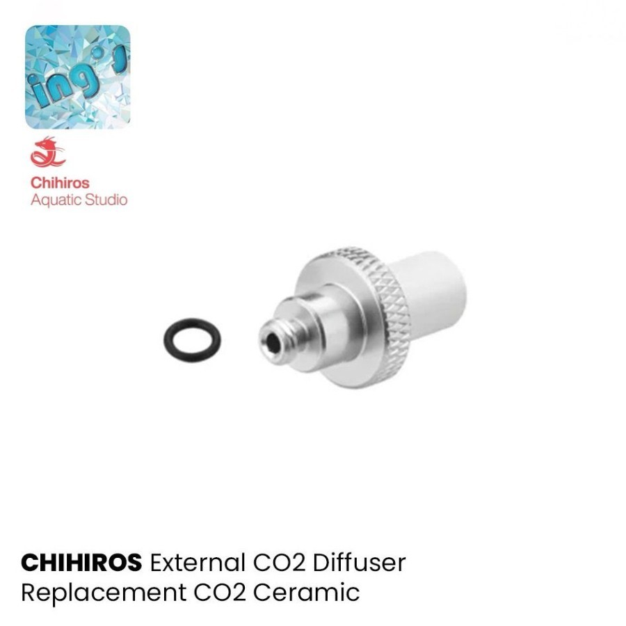 Chihiros Replacement Ceramic สําหรับ External Co2 Inline Diffuser (อะไหล่เซรามิกอินไลน์ Chihiros ...