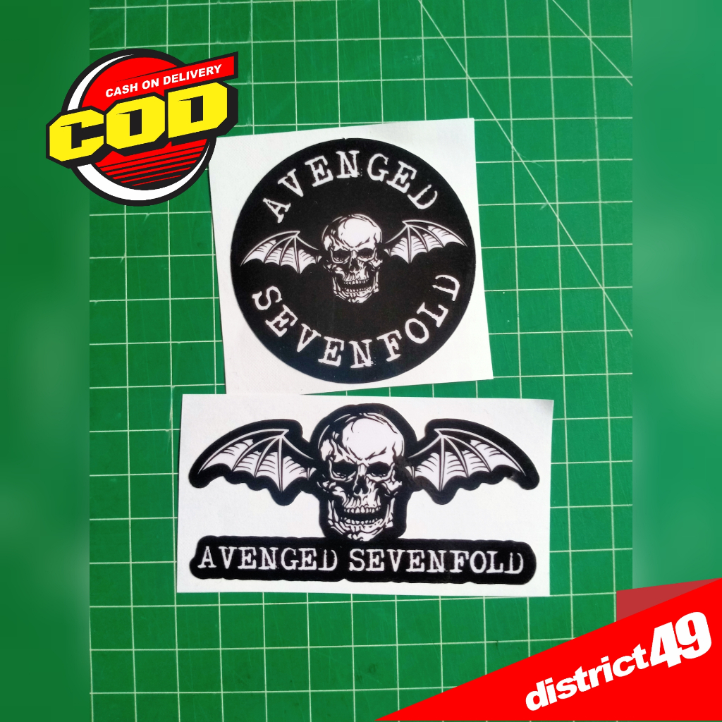 Avenged SEVENFOLD Sticker - สติ๊กเกอร์ตัดลามิเนตเคลือบเงากันน้ํา ...