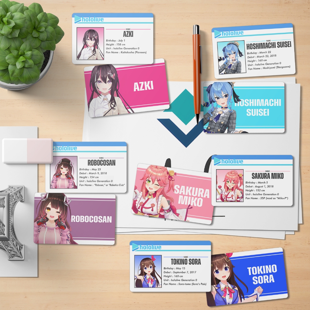 Photocard Hololive GEN 0 - Tokino Sora - Robocosan - AZKi - Sakura Miko ...