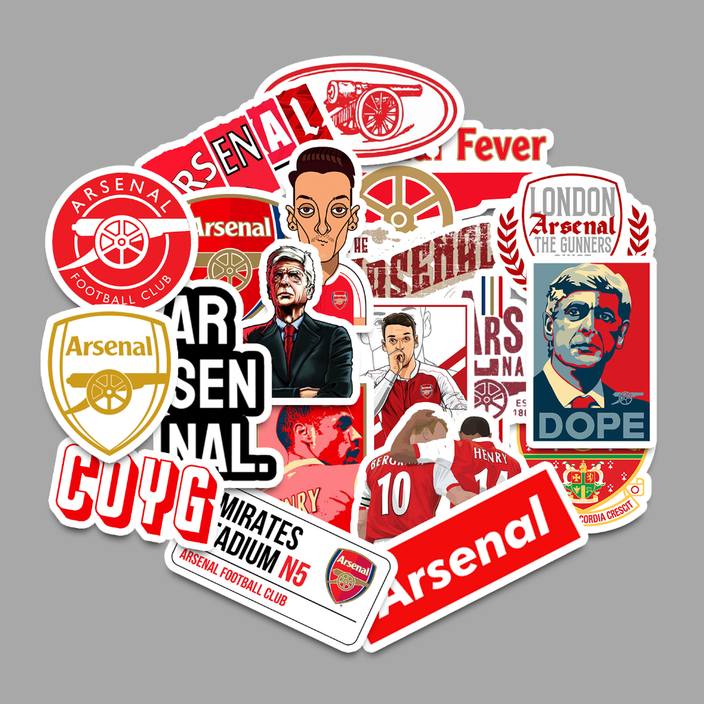 สติ๊กเกอร์แพ็ค - ARSENAL FC | SUITcase STICKER TUMBLER STICKER ...