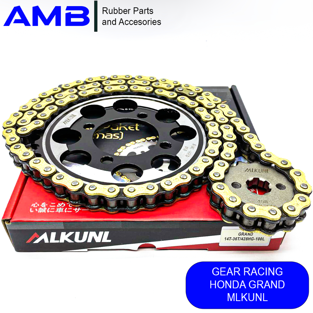 ชุดเกียร์แข่งรถ GEAR GRAND LEGEND แพ็คเกจแบรนด์ MLKUNL รุ่น SSS GOLD ...